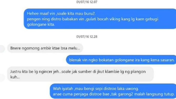 Beredar Tangkapan Layar Percakapan Pegi Setiawan Instruksikan Sweeping ... Beredar Tangkapan Layar Percakapan Pegi Setiawan Instruksikan Sweeping ...