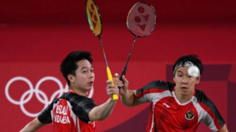 Markus Gideon-Kevin Sanjaya Menang, Indonesia 2-0 Malaysia