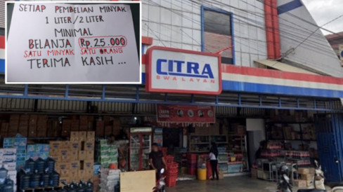 Minyak Goreng di Padang Langka, Swalayan Citra Wajibkan Warga Belanja ...