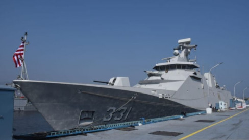 KRI RE Martadinata-331 Beserta 130 Prajurit Latihan Gabungan di India