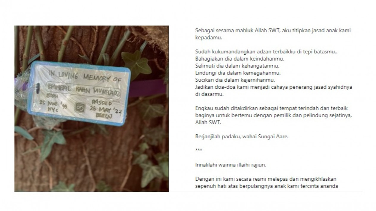 Ridwan Kamil Titipkan Eril Pada Sungai Aare, Simpati Terus Mengalir