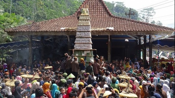 Tradisi Boyong Oyot Genggong, Warga Banjarnegara Berebut Tumpeng ...