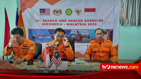 SAR Indonesia-Malaysia Gelar Latihan Bersama di Perairan Perbatasan