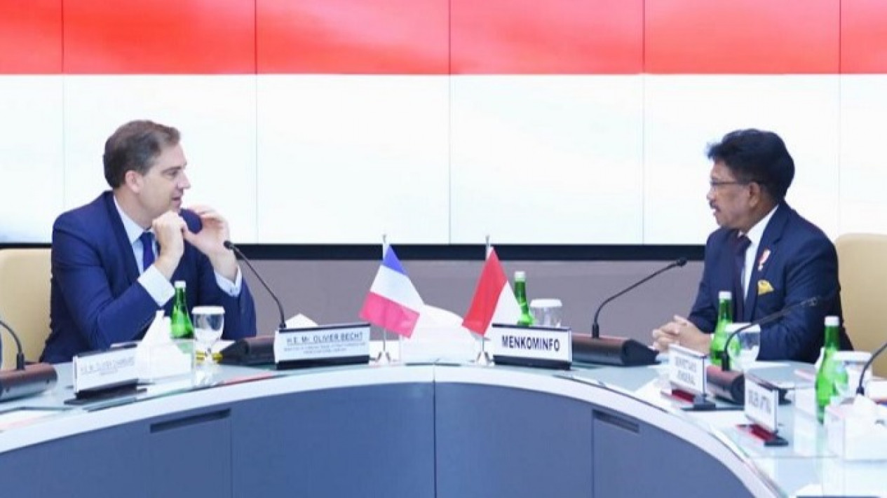 Indonesia dan Prancis Bahas Kelanjutan Proyek Transformasi Digital