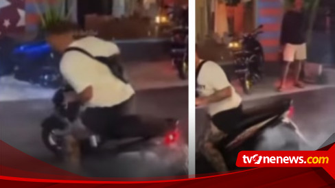 Viral! Wisatawan Asing di Bali Berulah Lagi, Seorang Bule Lakukan Aksi Burn Out Menggunakan ...