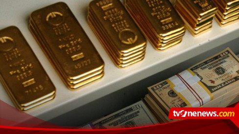 Emas Jatuh 8,50 Dolar Setelah Data Menunjukkan Inflasi AS Berlanjut