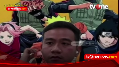 Kocak! Wali Kota Solo Gibran Rakabuming Raka Tampil Pakai Background Naruto, Netizen: Cosplay ...