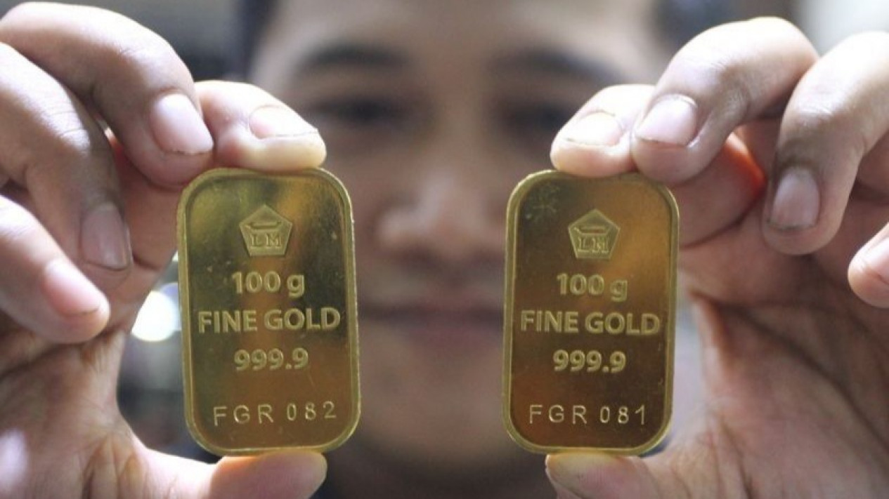 Harga Emas Antam Hari Ini Turun Rp4000 Per Gram