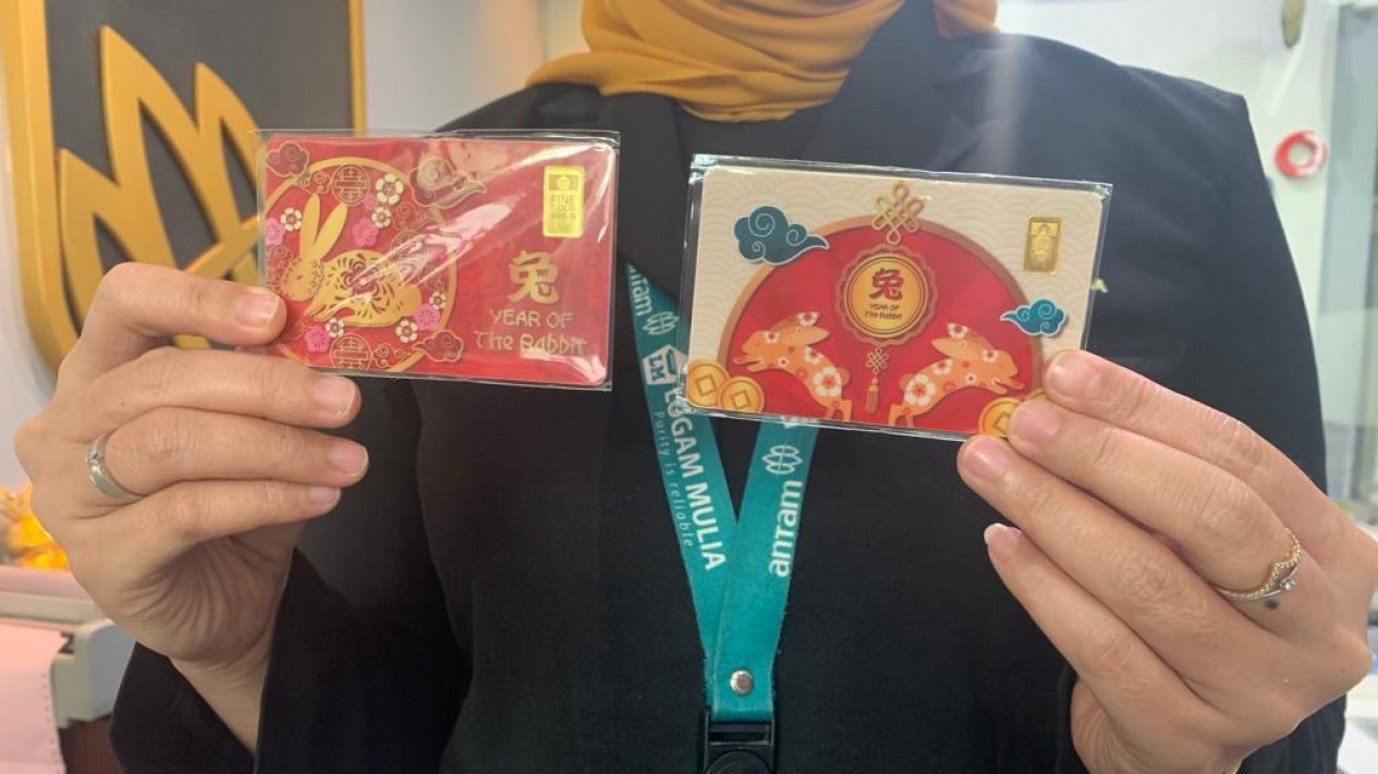 Sambut Imlek, 2000 Keping Emas Bermotif Kelinci 3D Diproduksi Terbatas