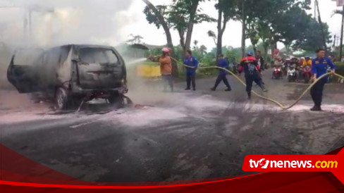 Minibus Terbakar Di Area SPBU, Pengelola SPBU Bantah Layani Pembelian ...