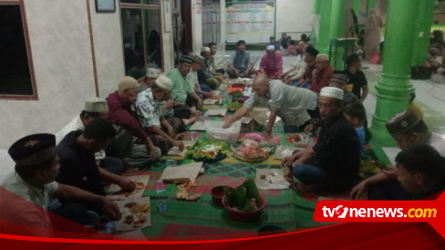 Tradisi Punggahan Jemaah Masjid di Binjai Sambut Puasa Ramadhan