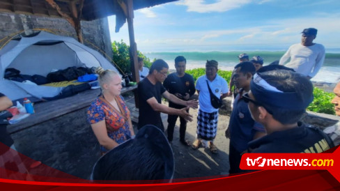 Viral, Berulah Lagi, Bangun Tenda di Pantai Purnama Bali saat Nyepi, Sepasang Bule Ngeyel ...