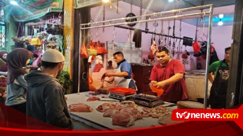 Jelang Idulfitri, Stok Daging Sapi Segar di Pasar Tanjungpinang Kosong