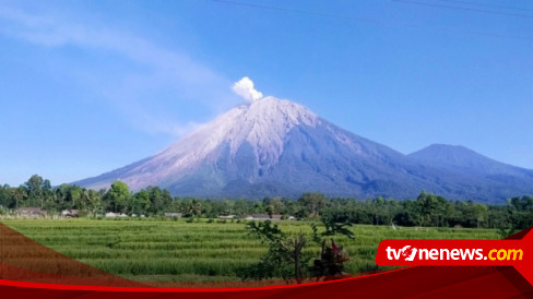 Gunung Semeru Alami 8 Kali Letusan Setinggi 1000 Meter Disertai Suara ...