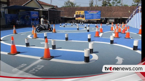 Lintasan Materi Baru Ujian Praktek SIM Motor yang Diberlakukan di ...