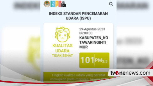 Akibat Karhutla, Udara Kota Sampit Dinyatakan Tidak Sehat