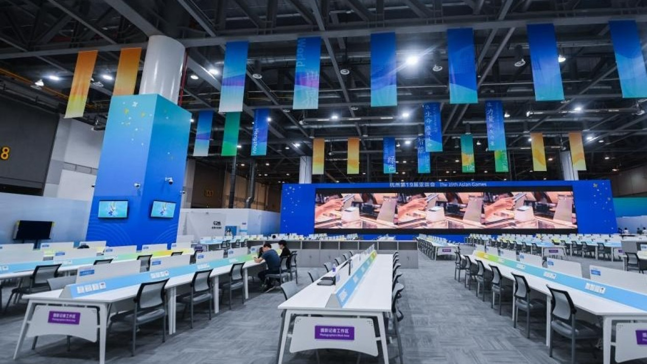 Intip Kemegahan Ruang Media Asian Games 2022, Bisa Tampung Ribuan ...