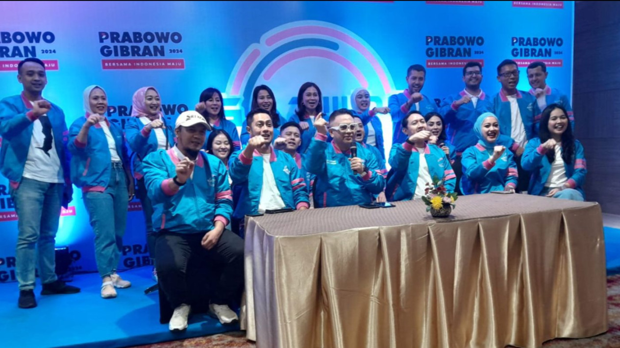 Relawan Gaz 08 Gelar Deklarasi Dukung Prabowo Gibran Jadi Pemimpin 2024
