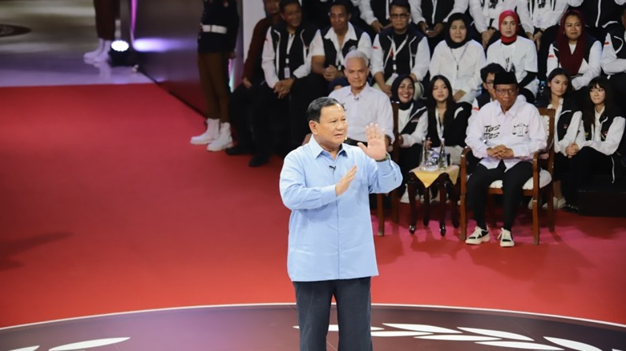 Debat Capres 2024 di KPU, Prabowo Paparkan Visi dan Misi Produk Hukum ... Debat Capres 2024 di KPU, Prabowo Paparkan Visi dan Misi Produk Hukum ...