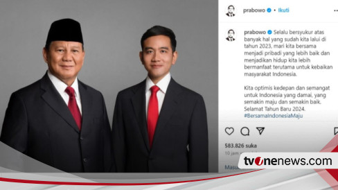 Pesan Pertama Prabowo di 2024, Banyak Hal Sudah Kita Lalui...