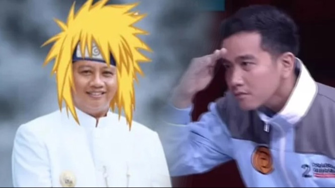 Heboh Gibran Rakabuming Pakai Atribut Naruto dan Pin One Piece ...