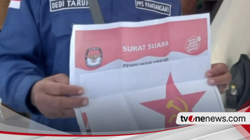 Viral! Surat Suara Berlogo PKI di TPS Pandansari Semarang, Ketua KPPS ...