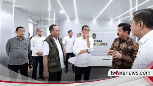 Presiden Jokowi Didampingi Menko Polhukam Hadi Tjahjanto Resmikan ...