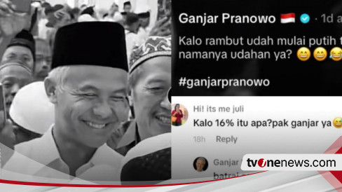 Kompak dengan Mahfud MD, Disindir 16 Persen, Ganjar Ikut Respons Lucu ...