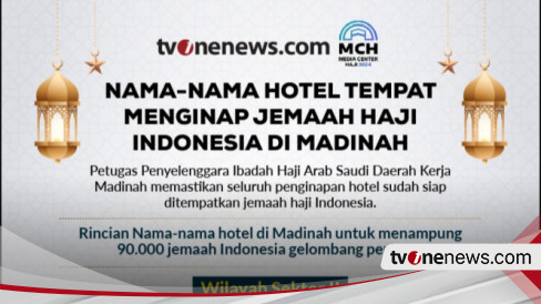 INFOGRAFIS: Nama-nama Hotel Tempat Menginap Jemaah Haji Indonesia di ...