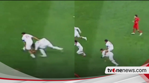Momen Apes Mees Hilgers Dilompati Asnawi saat Timnas Indonesia Melawan ...