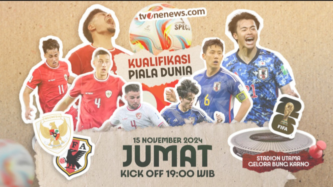 Resmi! Line Up Timnas Indonesia Vs Jepang di Kualifikasi Piala Dunia ...