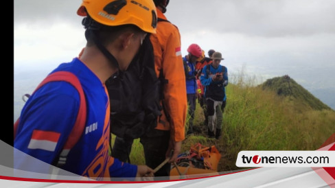 Bertaruh Nyawa, Petugas Berhasil Evakuasi Mayat Pendaki Gunung Saeng ...