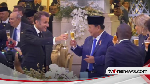 Terungkap, Jenis Minuman Gala Dinner Prabowo dan Macron, Istana ...