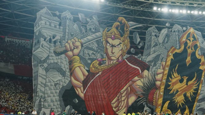 Tifo Gatotkaca di Laga Timnas Indonesia vs China, Ternyata Memiliki ...
