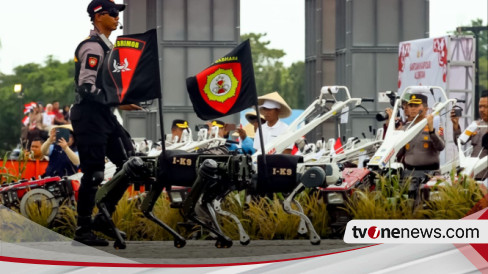Robot Dog K9 Polri Bisa Deteksi Orang yang Masuk DPO dan Korban Bencana ...