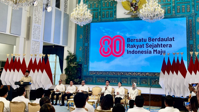 Prabowo Resmi Umumkan Logo HUT ke-80 RI: Angka 80 Merah Putih Simbol ...